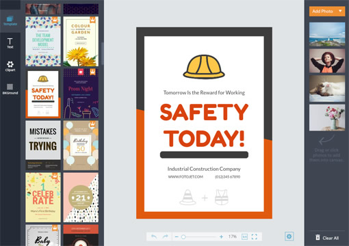 Free Safety Posters - Design Safety Posters Online | FotoJet