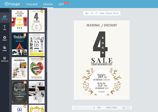 Create Free Printable Sale Posters to Promote Your Sales | FotoJet