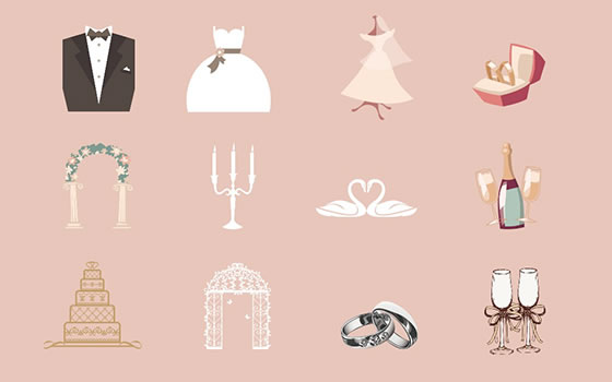 Wedding Clipart - Add Wedding Clip Arts to Your Designs Online for Free ...
