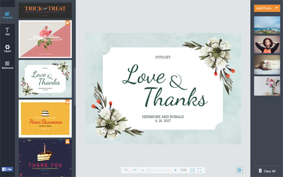 Wedding Thank You Cards - Design Your Own Wedding Cards with Free ...